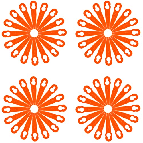 120pcs Replacement Plastic Blades Accessories for STIHL Polycut 2-2 FSA 45 Lawnmower Trimmer Grass Mowing Nylon Blades Garden Lawn Cutter
