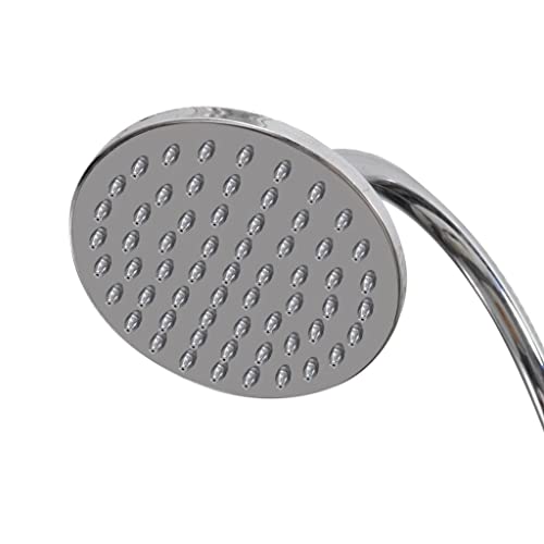 PMOTYOEK Garden Shower Outdoor Pool Shower with Base Adjustable Pressure Wood Outdoor Natural Colorā¦