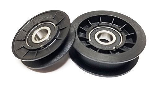2 Idler Drive Pulley Set Compatible with John Deere Sabre Pulley V-Idler Pulley GX20286 and Flat Idler Pulley GX20287