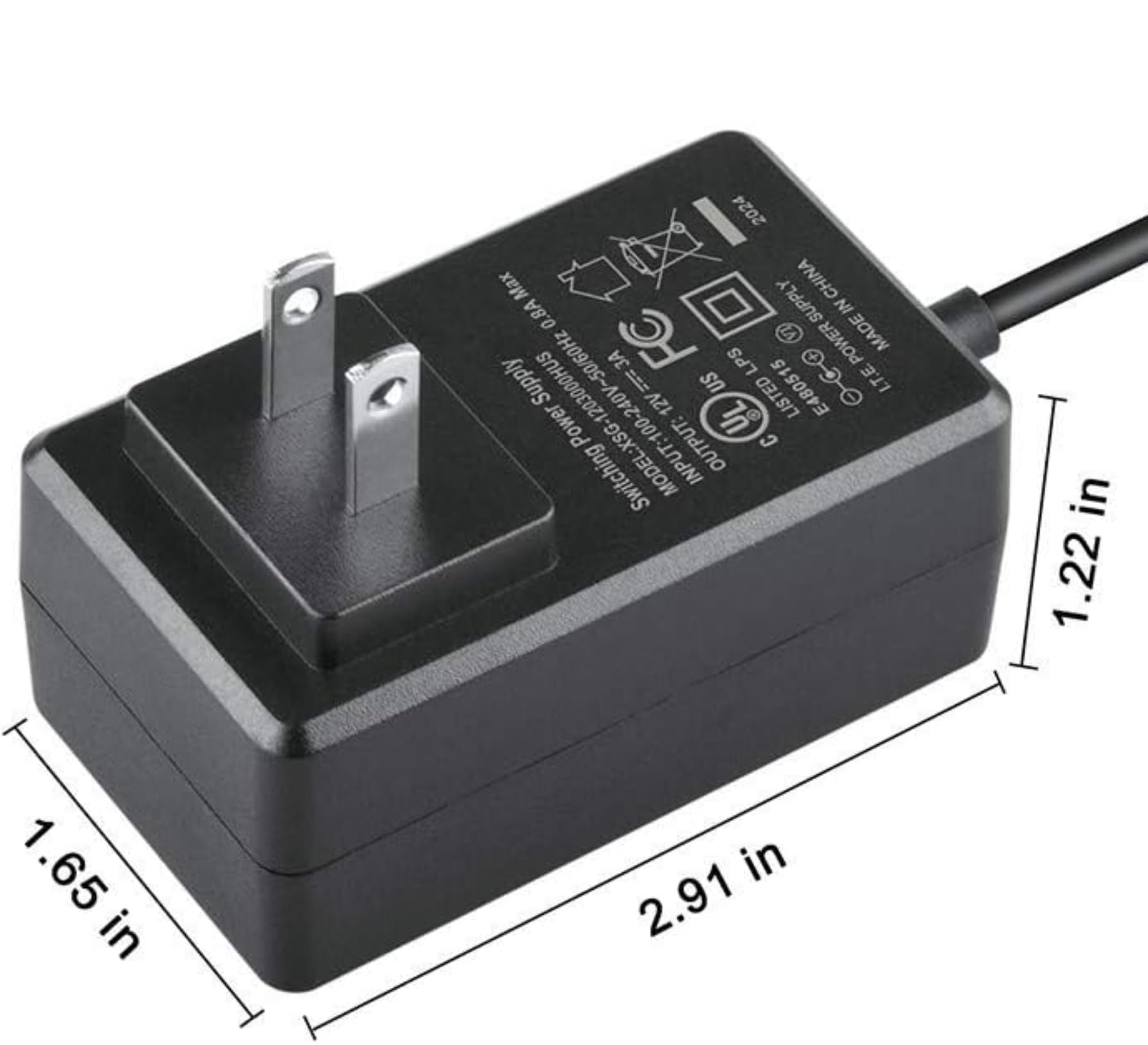GIZMAC 12V AC/DC Adapter for PetSafe Dog Fence G402-855 G402855 Wireless Pet Containment System 12VDC Power Supply Cord Cable Charger PSU