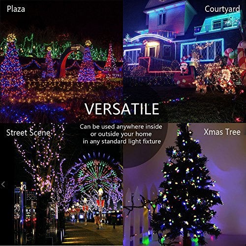 SOLARMKS Solar Christmas Lights,72ft 200 LED Outdoor String Lights,8 Modes Solar Power String Lights Outdoor Lighting for Christmas House Lawn Garden Wedding Patio Party Pool Area Xmas Tree