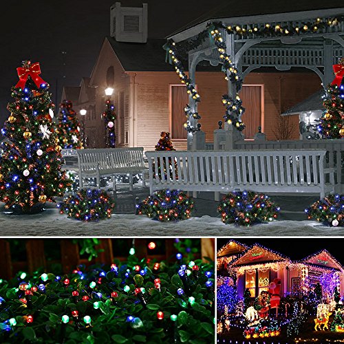 SOLARMKS Solar Christmas Lights,72ft 200 LED Outdoor String Lights,8 Modes Solar Power String Lights Outdoor Lighting for Christmas House Lawn Garden Wedding Patio Party Pool Area Xmas Tree
