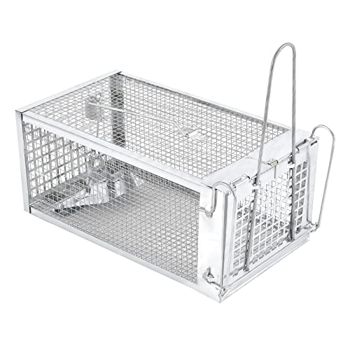 Garsum Humane Mouse Trap, Squirrel Trap, Live Animal Trap, Rodent Cage Catch Mice, Squirrels, Chipmunks, Hamsters for Indoor and Outdoor, Catch and Release, 1 Trap