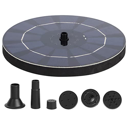 Solar Water Fountain,Solar Fountain, Solar Water Pump, Solar Bird Bath Fountain Pump, Garden Outdoor Floating Solar Fountain Pump Home Garden Landscape Decoration (6V 2.5W )