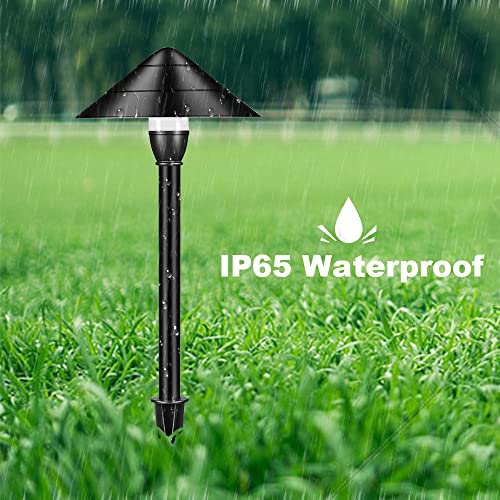Outdoor Lights Landscape Lights Garden Lights, 12V 3W Low Voltage Patio Lawn Yard Pathway Lights,Aluminum Construction IP65 Waterproof 4000K Natural White (4-Pack)