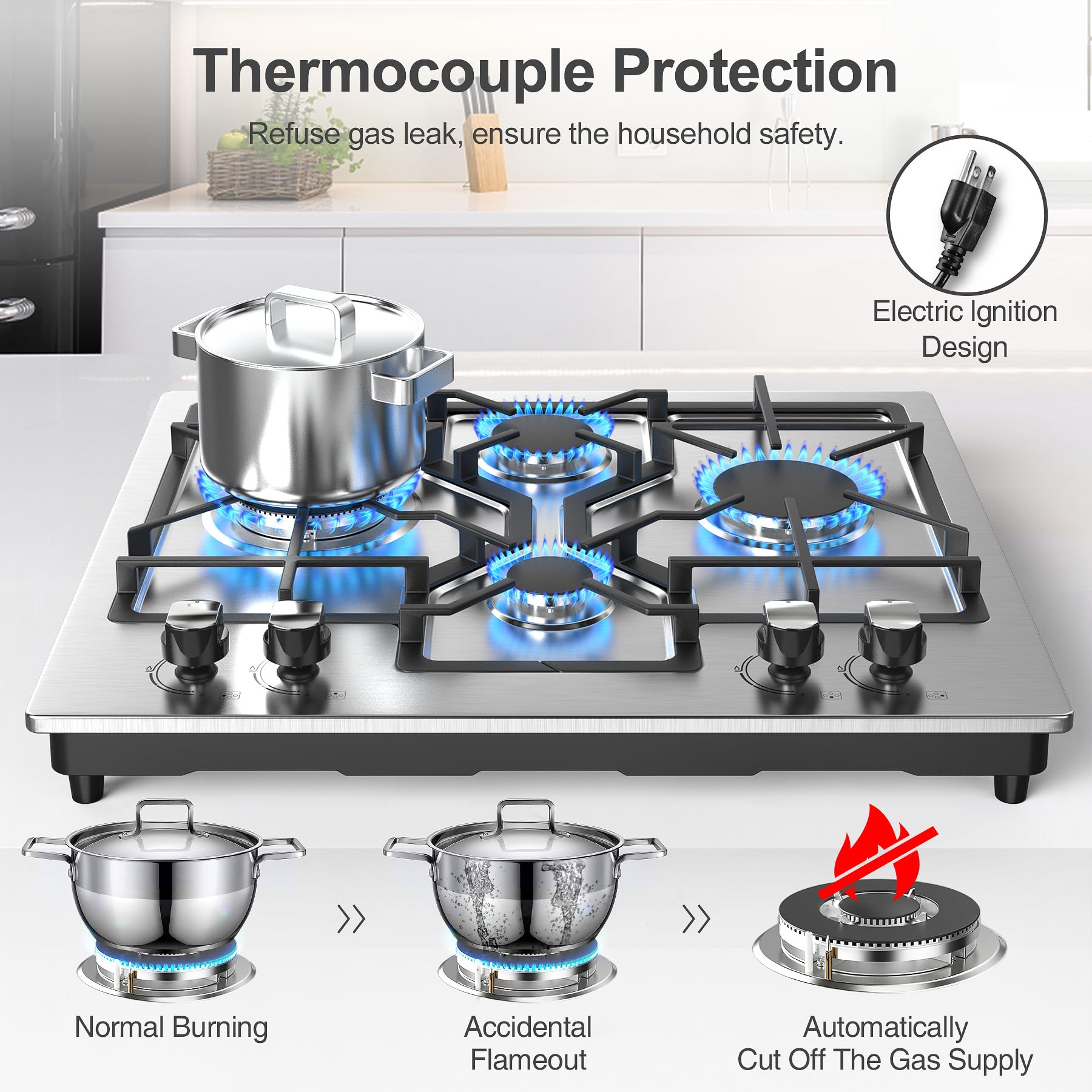 gas 4 burner