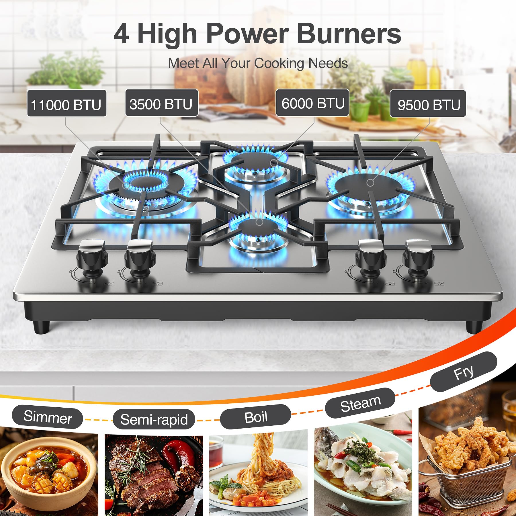 gas 4 burner