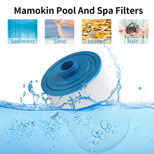 Mamokin Replaces 6CH-940 Spa Filter,Unicel 6CH-940,Filbur FC-0359, 817-0050, 25252, 03FIL1400,PWW50P3(NOT PWW50P4), (1 1/2" Coarse Thread), Waterway Front Access Skimmer, SAE Thread Filter 2 Pack