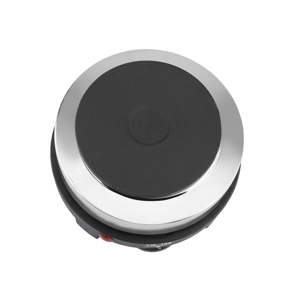Mini Hot Plate, 500W Circular Small Electric Hot Plate, 110V Stove Electric Portable Stove Kitchen Cooktop Electric Heater, 5.3Inch