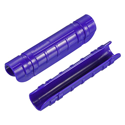 MECCANIXITY Greenhouse Frame Pipe Clamp 25mm Inner Dia Plastic Film Tube Clip Connector for Garden Sunshade Net Fixed Dark Blue Pack of 10