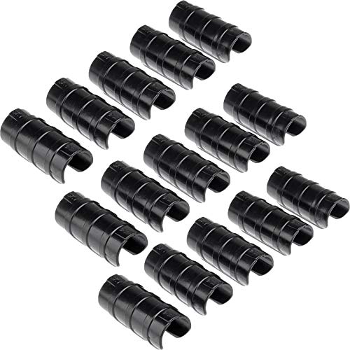 WANLING 15pcs 32mm /1.26" Garden Buildings Tube Clip Greenhouse Frame Pipe Tube Film Clip for Greenhouse Banner Frame Shelters