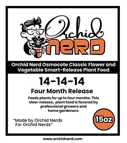 Orchid Nerd ® Osmocote Classic Flower and Vegetable Smart-Release Plant Food, 15 oz (14-14-14 Plant Fertilizer)