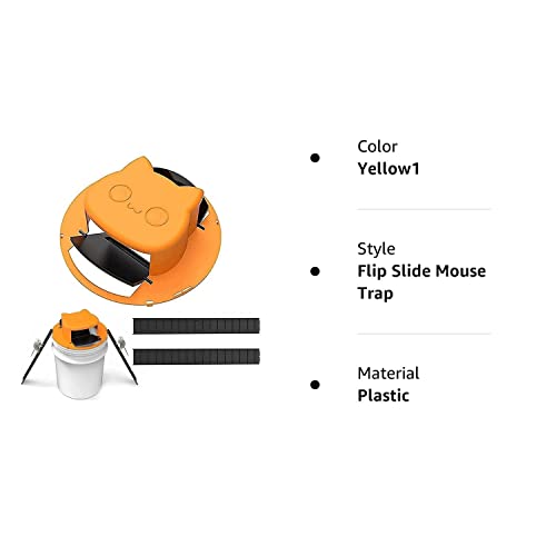 Mouse Trap Bucket Lid, Double Trap Door Style Bucket Mouse Traps Indoor Outdoor Humane Rat Trap, Chipmunk Trap, Mice Trap(5 Gallon Bucket Compatible