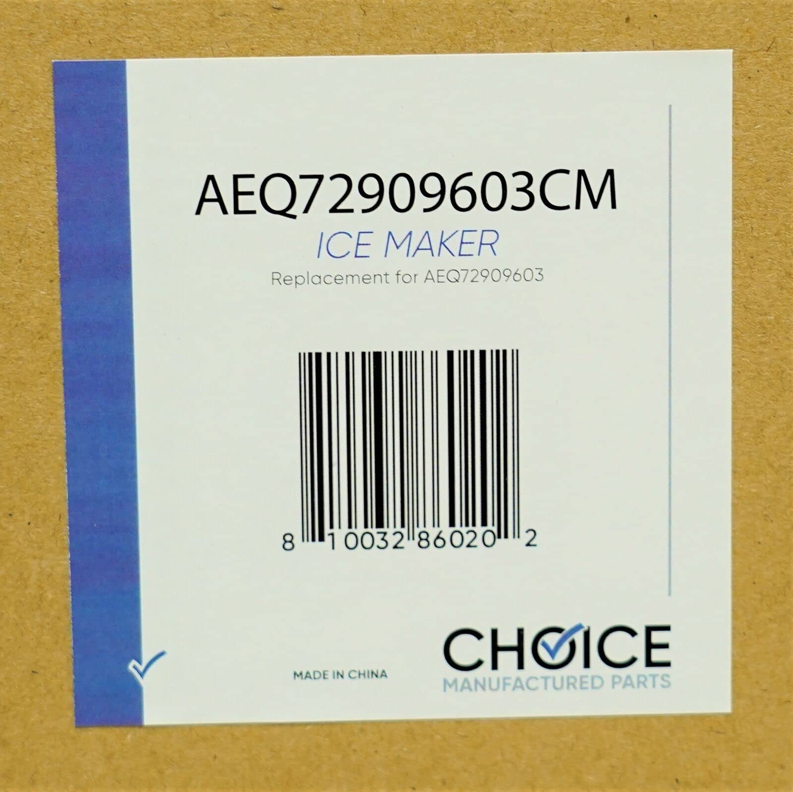 Choice Parts AEQ72909603 for Refrigerator 12 Cube Flex Tray Ice Maker,Replacement for LG OEM