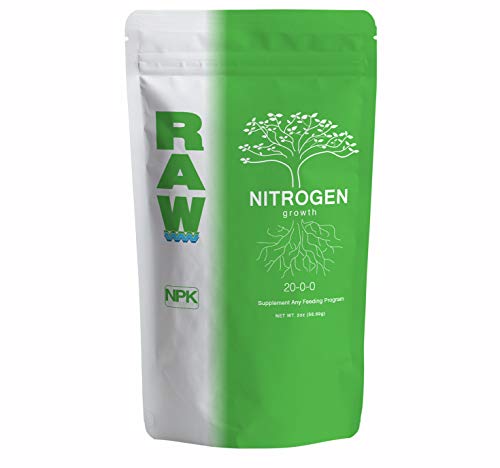 RAW- Nitrogen Plant Nutrient for treating deficiencies, Increase plant growth during vegative stage Plant Feeding Supplement For Indoor Outdoor Use Hydroponics- 2 oz