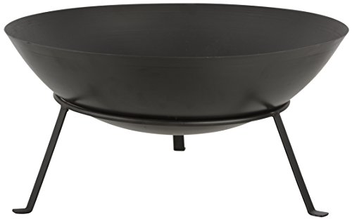 Esschert Design FF267 Series Fire Bowl with Legs, Black