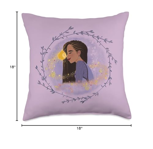 Disney Wish Asha and Star Nose to Nose Circle Throw Pillow