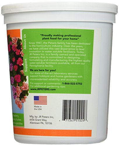 J R Peters Inc 51024 Jacks Classic No.1.5 10-30-20 Blossom Booster Fertilizer
