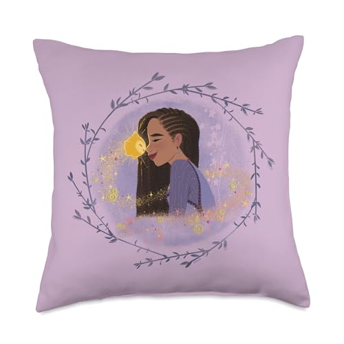 Disney Wish Asha and Star Nose to Nose Circle Throw Pillow