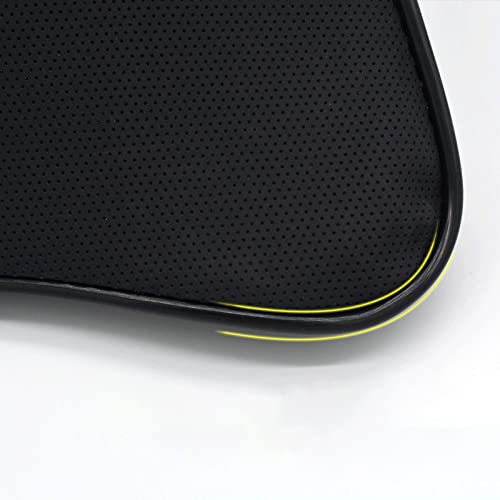 SPICLY Lumbar Pillow PU Leather Car Neck Pillow Car Seat Head Support Car Lumbar Pillow Relief Driving Car Lumbar Pad (Color : Brown)