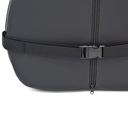 SPICLY Lumbar Pillow PU Leather Car Neck Pillow Car Seat Head Support Car Lumbar Pillow Relief Driving Car Lumbar Pad (Color : Brown)