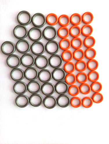palart 1/4" & 3/8" Pressure Washer QD Colored O-Rings (1/4''&3/8''(25+25) 50 Pack （Red+Grey）,M22 Quick Connect Coupler