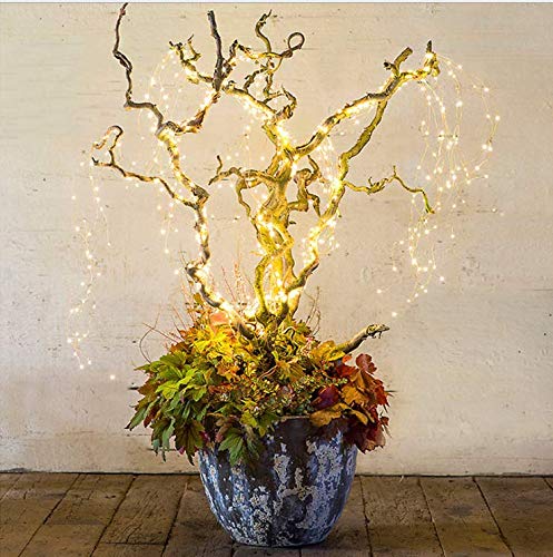 Lxcom Lighting Branch Lights Plug in Fairy String Lights 6.56Ft 280leds 14 Strands Twinkle String Lights Branch Lights Decoration for Garden Home Party Wedding Decorations(Warm White)