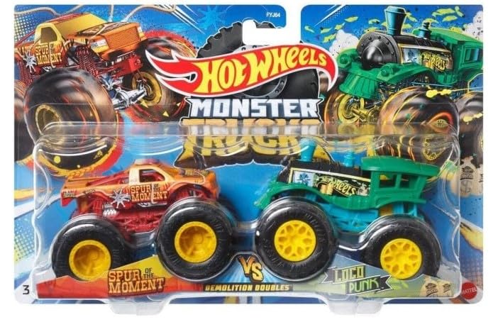 Monster Trucks Spur of The Moment Vs Loco Punk (1:64 Scale Double Pack)