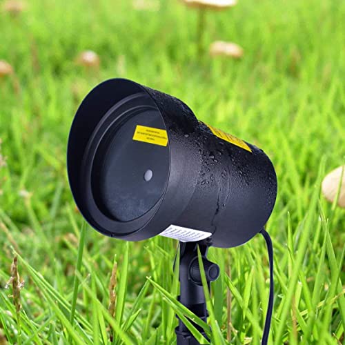 O'Black Outdoor Motion Laser Lights Projector (Green & red Stars) for Party As Seen on TV, Star Pattern Beam Holiday Lighting House Wall Bar KaraOK Wedding Birthday Valentines Party