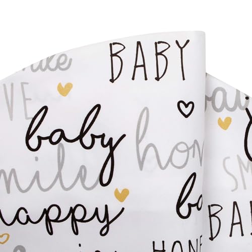Boppy Nursing Pillow Original Support, Baby Love Black White Gold, Ergonomic Nursing Essentials for Bottle and Breastfeeding, Firm Fiber Fill, with Removable Nursing Pillow Cover, Machine Washable