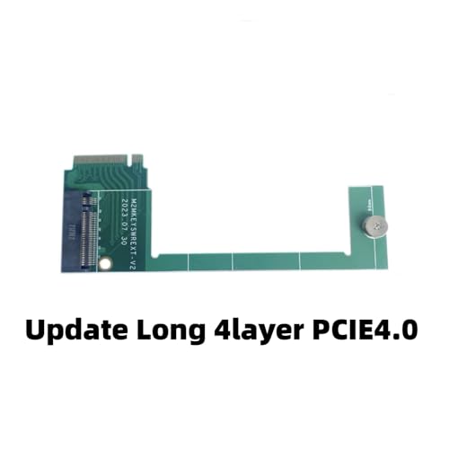 PCIE4.0 Transfer Board for Rog Ally SSD Memory Card Adapter Converter Transfer Card 90° M2 Transfercard for Rog Ally Handheld Board Accessories (Long 4layer PCIE4.0)