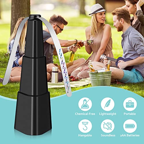 Fly Fans for Tables, Fly Repellent Outdoor Indoor Keep Flies Away, Table Top Fly Fan Fly Spinner with Holographic Blades for Picnic Patio Home, 4 Pack