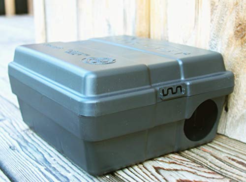Outpost Rat Bait Station | Single Rat Bait Station Targets Small Mice Up to Large Rats | Position Horizontal or Vertical | Made in USA