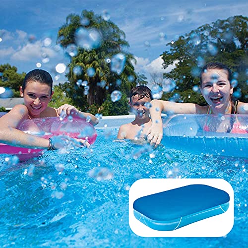Inflatable Rectangle Pool Cover 103 in x 69 in (262 cm x 175 cm) Rectangular Pool Cover Dustproof Square for Garden Outdoor Paddling Family Rectangle Pools Protector