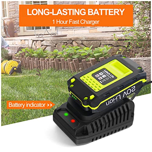 Leisch Life Weed EaterâCordless String Trimmer Battery Operated Lawn Trimmer, 20V Line String Trimmer with Battery & Charger for Adjustable Angle Cutting, Lightweight Edger in Garden & Outdoor