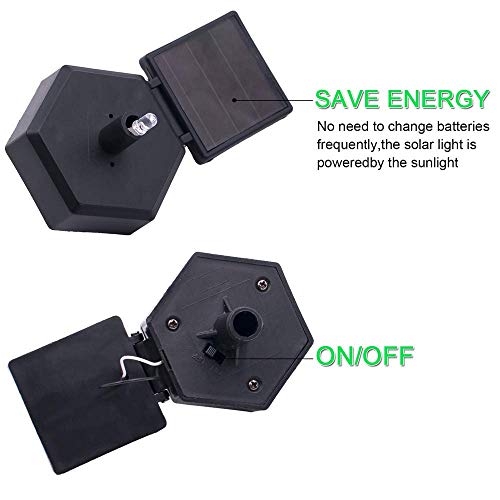 Uniprod LED Garden Lights - Solar Night Lights Owl Shape Solar-Powered Lawn Lamp - Waterproof, Energy Saving (Brown)
