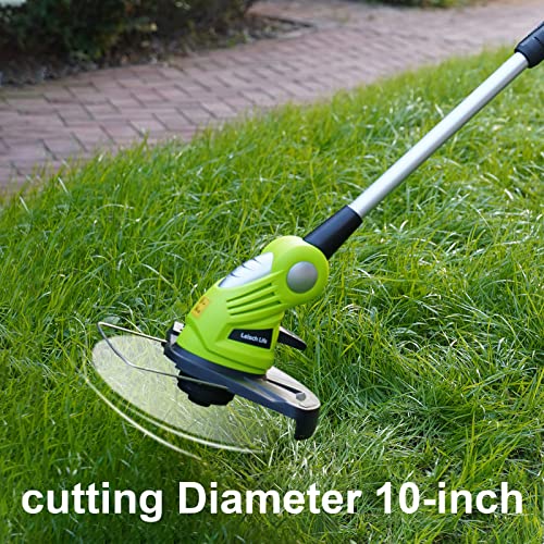 Leisch Life Weed EaterâCordless String Trimmer Battery Operated Lawn Trimmer, 20V Line String Trimmer with Battery & Charger for Adjustable Angle Cutting, Lightweight Edger in Garden & Outdoor