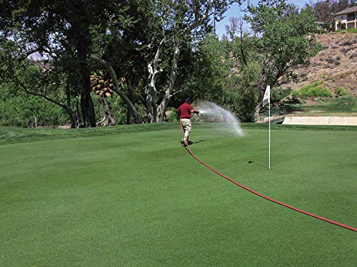 Underhill UltraMax Commercial Garden Water Hose 25 ft, Heavy-Duty, Rubber, Flexible, Kink Free, Industrial, 800 psi, H10-025R, 1" x 25', Red