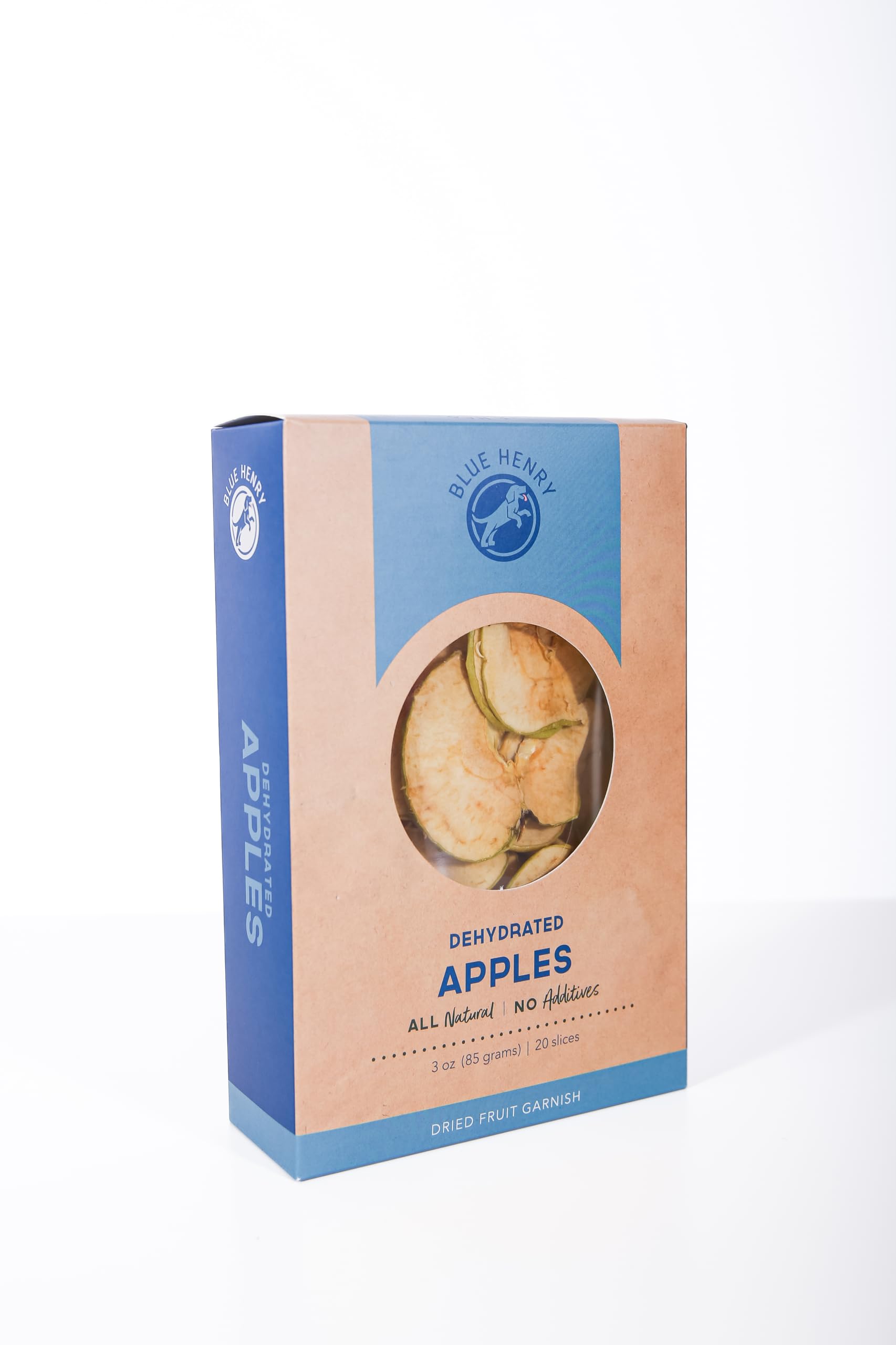 BlueHenry Dehydrated Apple Fruit Garnish Slices - 3oz - 30+ Apple chips - Made in USA - All Natural - Vegan, Gluten Free - For Cocktails, Baking, Snacks