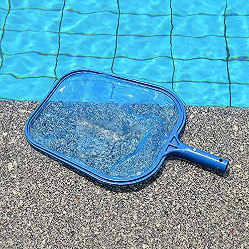 Swimming Pool Cleaner Supplies, Pool Pond Flat Leaf Rake Net Pool Leaf Skimmer Heavy Duty Swimming Pool Cleaning Leaf Skimmer Net for Cleaning Swimming Pool Garden Pond Hot Tub Spa Blue