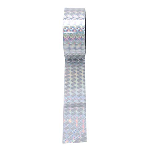 LoveAloe 2.4150FT Bird Scare Tape Eco-Friendly Bird Scare Ribbon Reflective Scare Tape Ribbon for Home or Garden