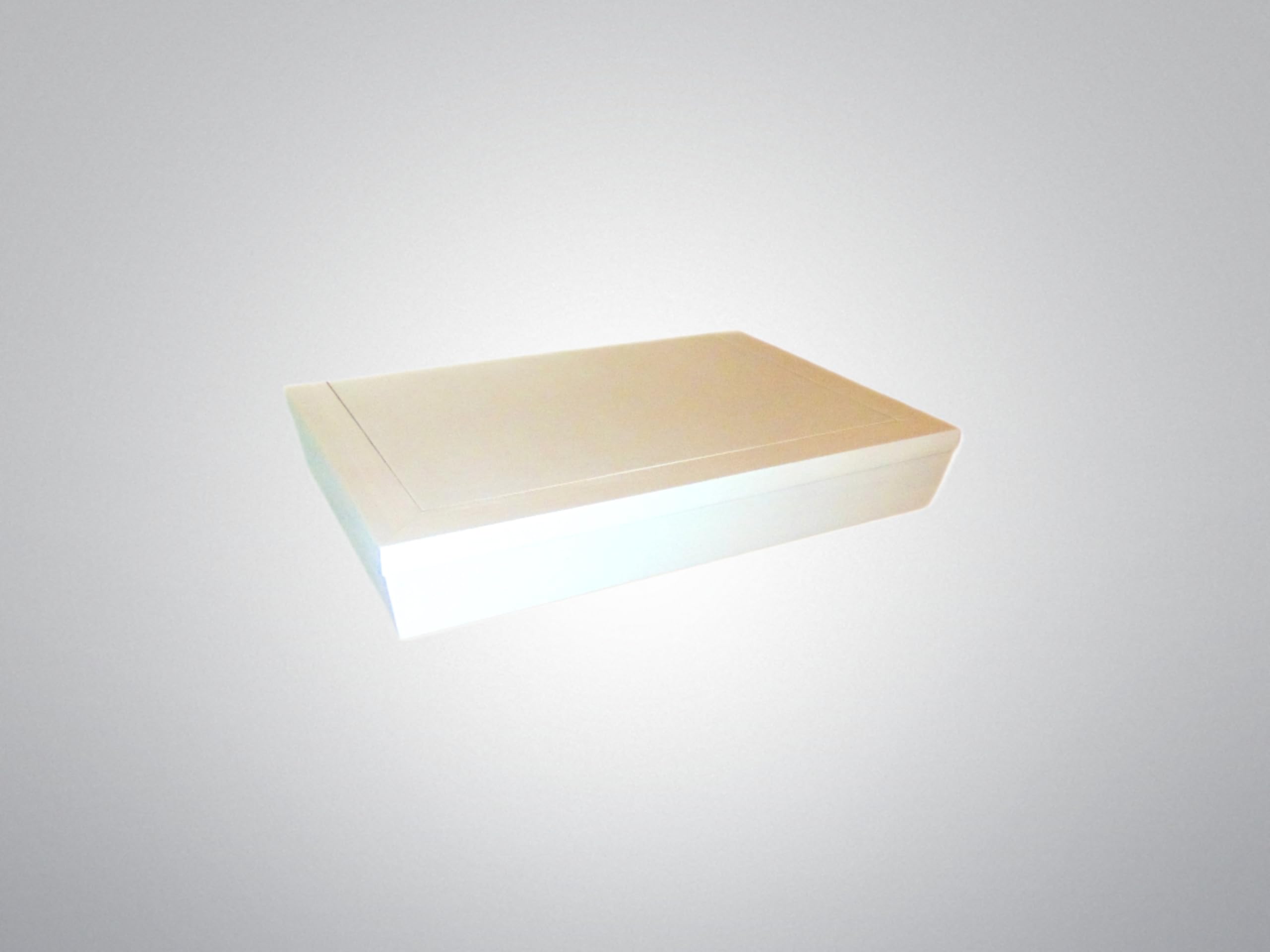 HEROBUILDERS Floating Shelf with Drawer - 100% Made in The USA - Real Wood Construction (Small, White)