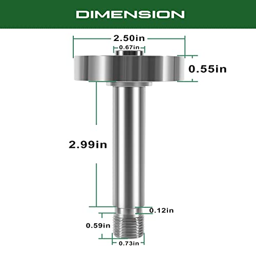 Bzsunway Replace for John Deere AM39912 Deck Drive Spindle Shaft Compatible with F510 F525 SRX75 SRX95 STX30 STX38 Lawn Mowers Garden Tractors