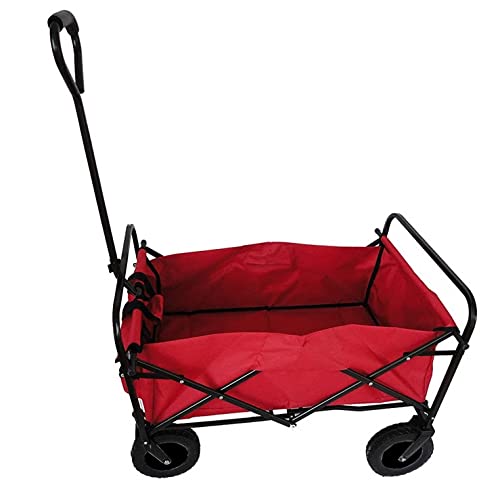 MXIAOXIA Collapsible Folding Garden Outdoor Park Utility Wagon Picnic Camping Cart with Replaceable Cover (Standard Size 8" Wheels) (Color : White-Dinosaur Doodle4)