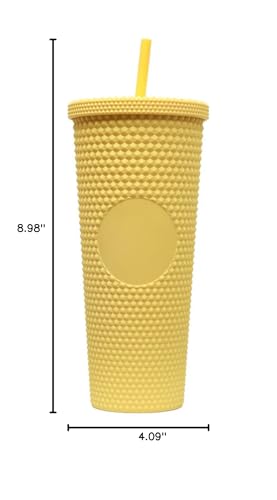 mycupiof Drinking Cup,710ml Water Bottle with Straw Wide Mouth Coffee Mug Cup Travel Tumbler for Home Drinking Water Bottle