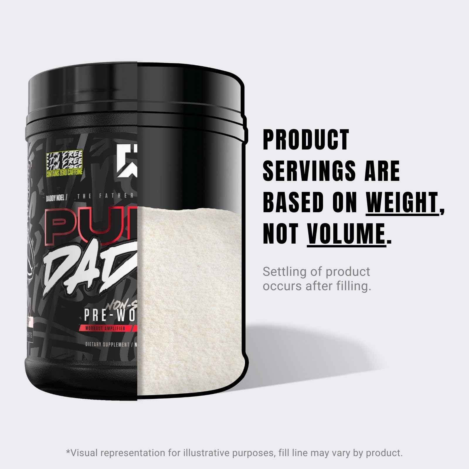 RYSE Signature Series Pump Daddy V2 | Official Noel Deyzel Non Stim Pre Workout | with Citrulline, Beta Alanine, Creatine | 40 Servings (Freedom Rocks)