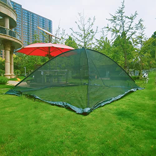 GRASOLAR Garden Pond Cover Pool Cover Protector with Net Tent Dome Net 10x8 Ft Net Prevent Fallen Leaves, Greenā¦