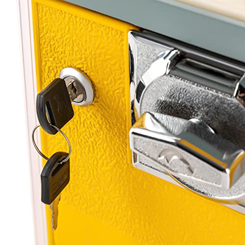 Vending Machine, Premium Yellow Candy Gumball Machine - 21-Inch Height, High Capacity Coin-Operated Vending Device for 1.77-1.97 Inch Gadgets - Ideal for Game Stores and Retail Businesses