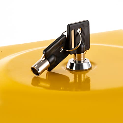 Vending Machine, Premium Yellow Candy Gumball Machine - 21-Inch Height, High Capacity Coin-Operated Vending Device for 1.77-1.97 Inch Gadgets - Ideal for Game Stores and Retail Businesses