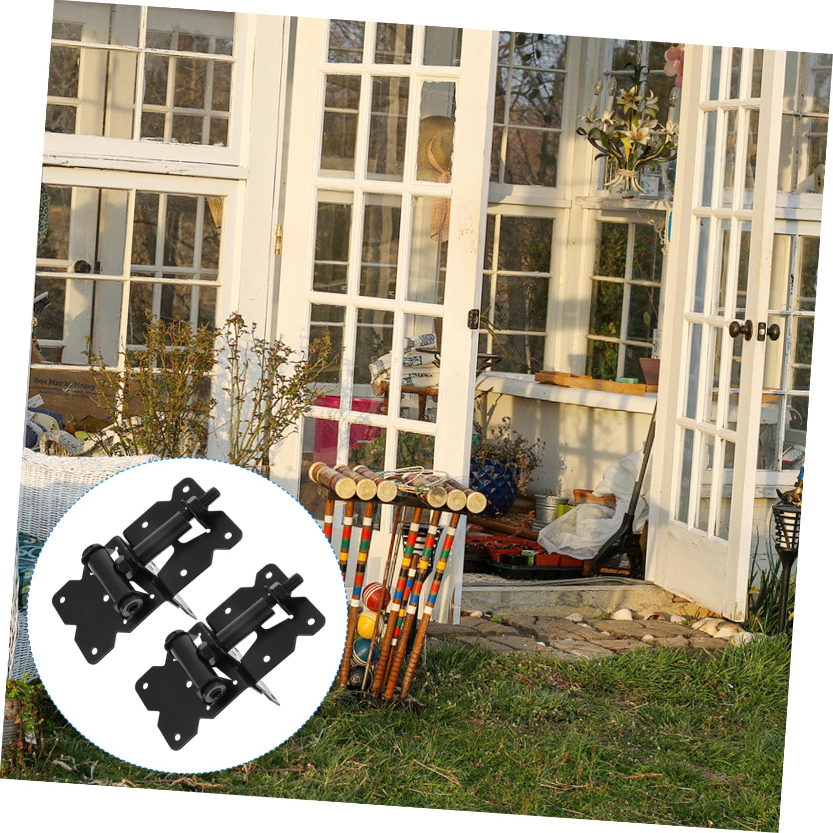 2pcs Fence Hinge Heavy Duty Leash Gate Hinges for Wooden Fences Heavy Duty Stainless Steel Hinges Door Hinges Barn Hinges Metal Hinges Self Closing Gate Hinges Hinges Bolt